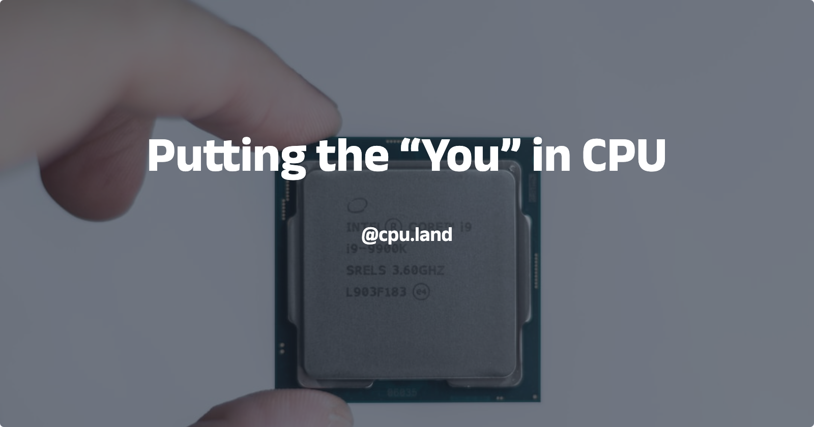 Putting the “You” in CPU-DocHub - 分享优质文档